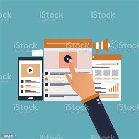 비디오 자습서 아이콘 개념입니다 비디오 컨퍼런스 및 세미나 아이콘 인터넷 및 비디오 서비스 접근성에 대한 스톡 벡터 아트 및 기타 이미지 Istock