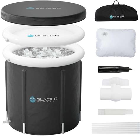 Glacier Plunge Portable Ice Bathtub With Travel Case Ice