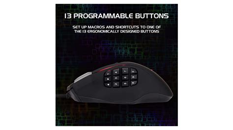 Enhance Theorem 2 Gaming Mouse 13 Programmable Buttons