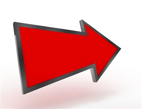 3d Arrow Icon Premium Photo