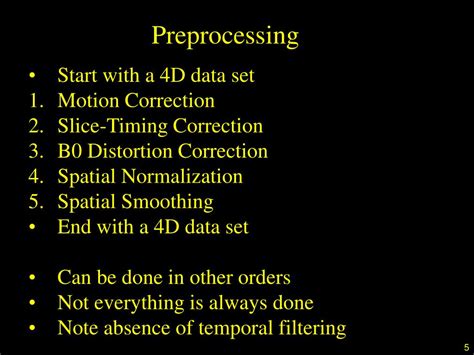 Ppt Basics Of Fmri Preprocessing Powerpoint Presentation Free