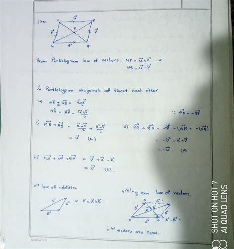 Solved MNPQ Is A Parallelogram And R Is The Intersection Point Of The Course Hero