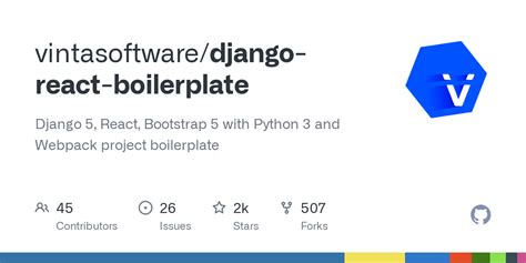 github vintasoftware django react boilerplate django 5 react