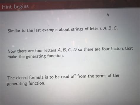Solved Homework Problem Let Sn For 0 Be The Number Of Chegg Com