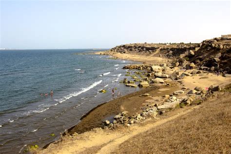 Beach Near The Caspian Sea Of Baku Stock Image Image Of Summer Beach