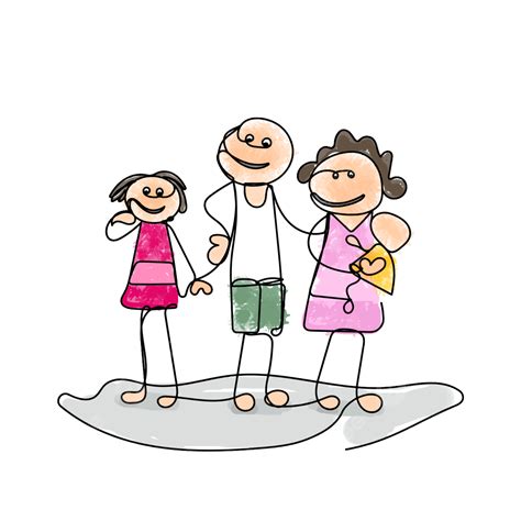 Hình ảnh Phim Hoạt Hình Gia đình Hạnh Phúc Minh Họa Vectơ Png Gia đình Hoạt Hình Vẽ Tranh