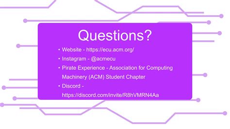 Career Development ECU ACM