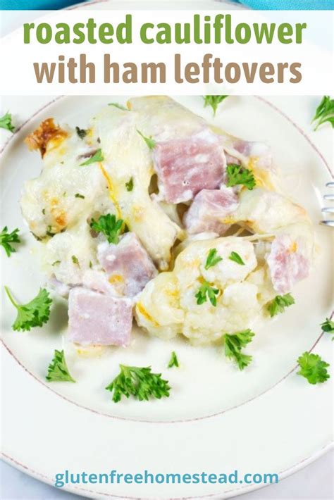 Easy And Delicious Cheesy Cauliflower And Ham Casserole Low Carb