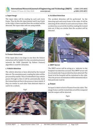 IRJET Accident Intimation System Using Image Processing PDF Email Internet