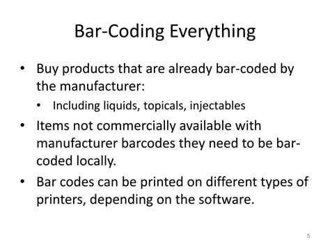 Ppt Bar Code Medication Administration Overview Powerpoint