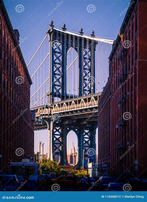 Iconic View Of The Manhattan Bridge Dumbo Brooklyn New York C