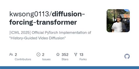 GitHub Kwsong Diffusion Forcing Transformer ICML Official PyTorch Implementation