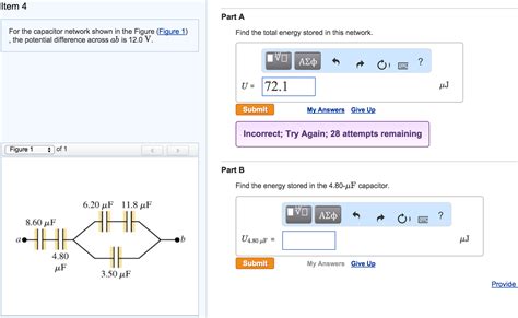 Solved For The Capacitor Network Shown In The Figure Figure