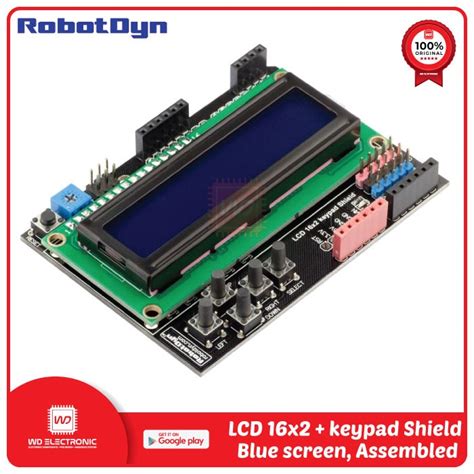 Robotdyn LCD X KEYPAD SHIELD ARDUINO LCD KEYPAD SHIELD BLUE GREEN BLUE NN Shopee Thailand