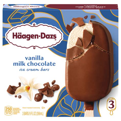 Save On Haagen Dazs Ice Cream Bars Vanilla Milk Chocolate 3 Ct Order