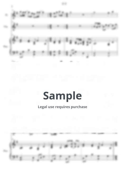 손경민 충만 피아노트리오플루트바이올린피아노 악보 By Pianist Jin