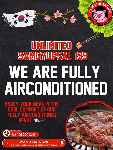 Samgyupamore199 Korean Grill House Taytay Branch Taytay