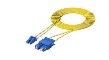 SC UPC LC UPC Duplex Patchcord de culoare galbenă