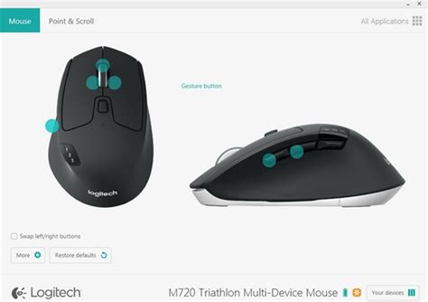 Customize M720 Wireless Mouse Gestures With Logitech Options Logitech Support Download
