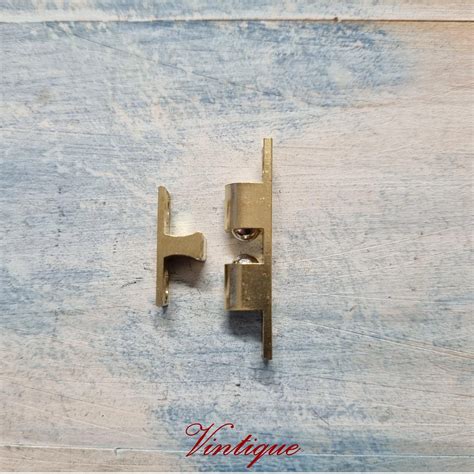 Solid Brass Cupboard Double Ball Catch Solid Brass Cupboard Double Ball Catch 43mm Long Vintique
