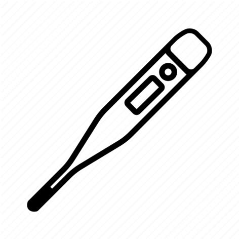 Hospital Measuring Medical Temperature Thermometer Thermoscope Icon