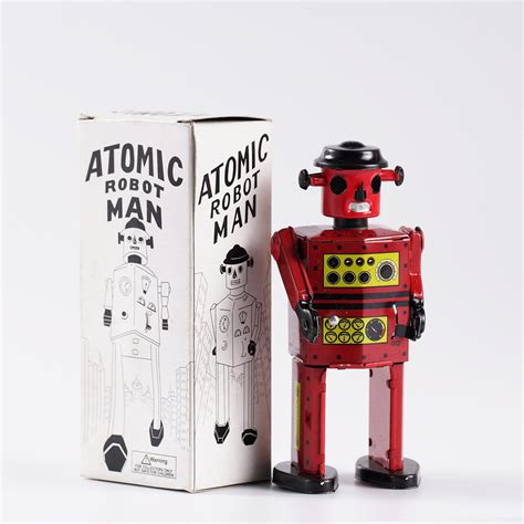 Atomic Robot Manvintage Wind Up Tin Toy Retro Collectible Robotdesign Atomic Robot Manvintage Wind Up Tin Toy Retro Collectible Robotdesign