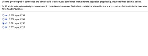 Solved Use The Given Degree Of Confidence And Sample Data To