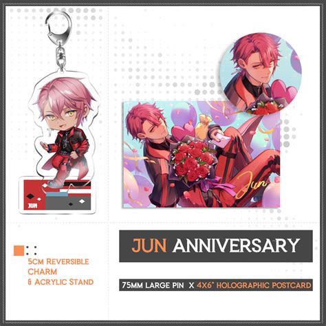 Synthesizer V Jun Anniversary Edition Design Acrylic Keychains T