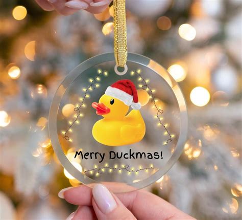 Merry Duckmas Ornament Cute Duck Christmas Ornament Duck Lover T