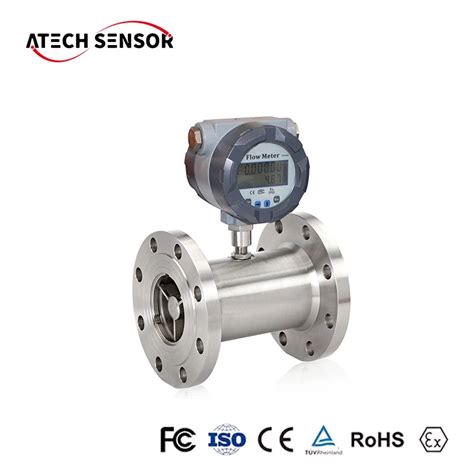 เซนเซอร์ตรวจจับการไหลของมิเตอร์ Modbus Rs485 4 Ma มิเตอร์ตรวจจับการไหลด้วยกังหัน ชาวจีน