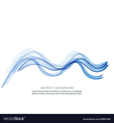 Abstract Background With Smooth Color Wave Vector Image