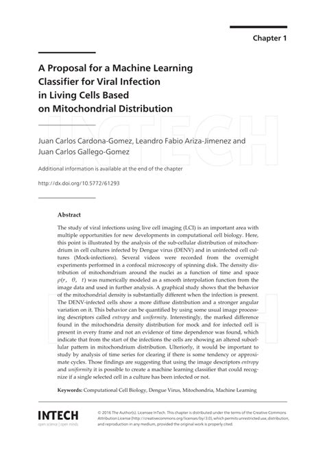 pdf a proposal for a machine learning classifier for viral infection