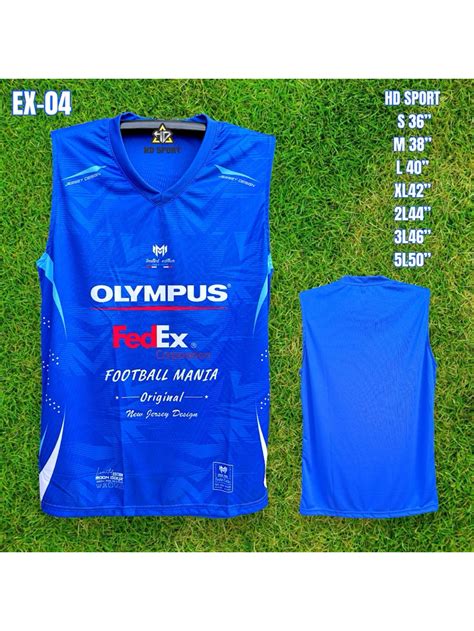 เสื้อแขนกุด เสื้อกีฬาแขนกุด Ex 04 พิมลายทรงตรง ใส่ได้ชายหญิง 5xl