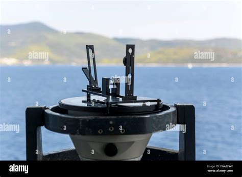 Azimuth Ring On Gyro Compass Direction Finder On The Navigational