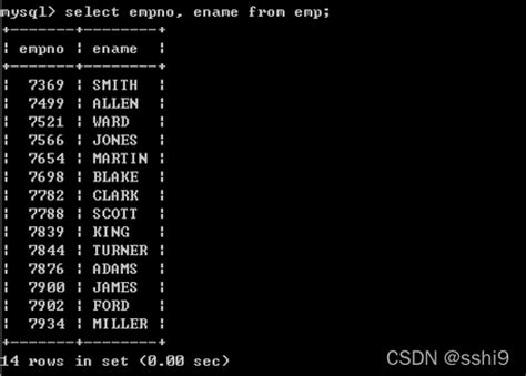 Mysql查询sql 中 Select 后面空格 Csdn博客
