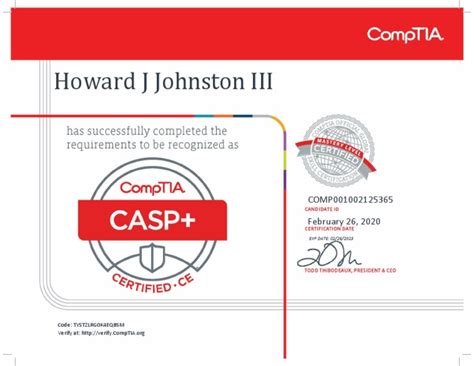 Comptia Advanced Security Practitioner Ce Casp Certificate Howard Pdf
