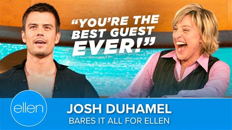 Josh Duhamel Bares It All For Ellen Youtube