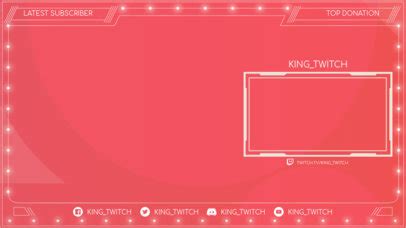 Placeit Stream Overlay Template For OBS With A Minimal Futuristic Style