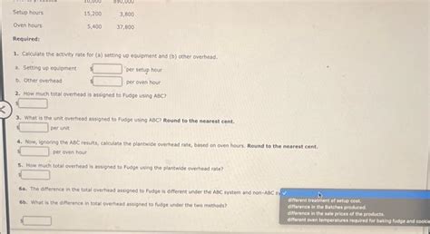 Solved Comparing Abc And Plantwide Overhead Cost Assignments