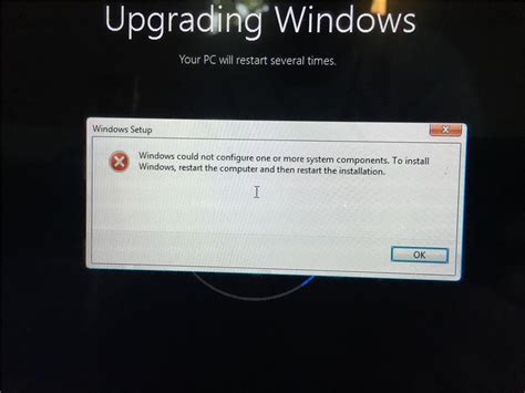 Getting An Error Windows Could Not Configure One Or More System