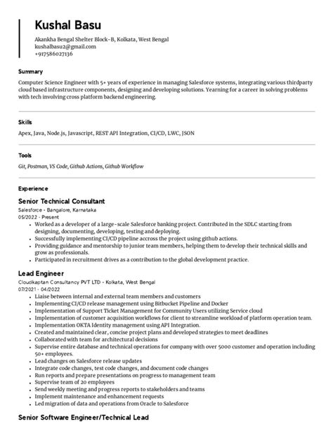 Kushal Engineering Resume Pdf Cloud Computing Java Programming Language