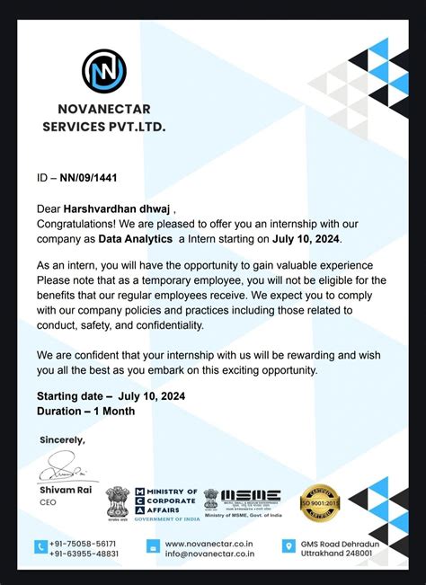 Harshvardhan Dhwaj On Linkedin Internship Dataanalytics