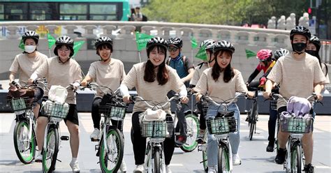 안전한 자전거 문롸 알리기 위해