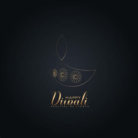 해피 디왈리 인도의 빛 축제를 위한 휴일 배경 프리미엄 벡터