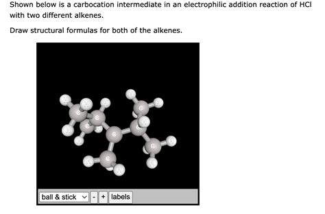 Solved Shown Below Is A Carbocation Intermediate In An