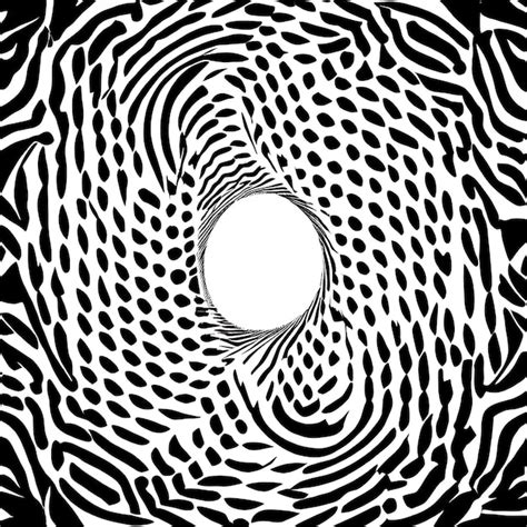 Abstract Geometric Pattern With Dynamic Shapes In Black And White Tones Premium Ai Generated