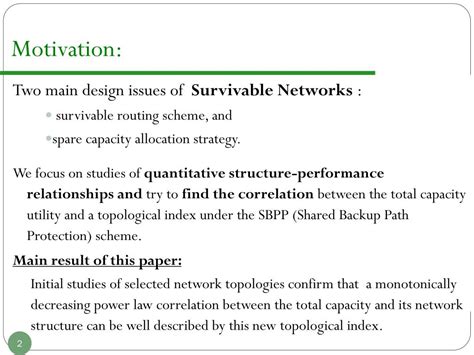Ppt A New Topological Index For Capacity Allocation Problem In