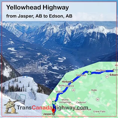Yellowhead Highway Itinerary Jasper To Edson Trans Canada Highway