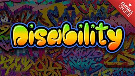 Disability Graffiti Text Effect Generator