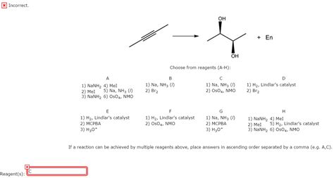 Solved Identify the reagents necessary to achieve each of | Chegg.com